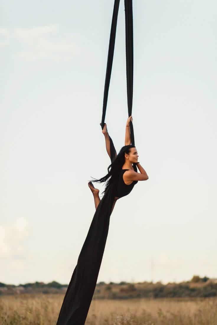 A Beautiful Outdoor Aerial Silks Photoshoot Example Aerial Yoga Zone